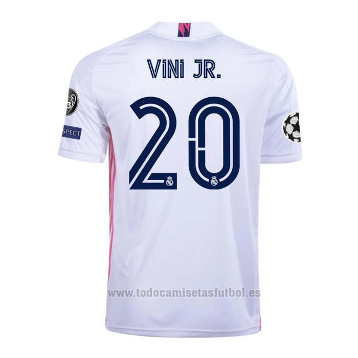 Camiseta Real Madrid Jugador Vini JR 1ª 2020-2021 | TodoCamisetasFutbol.es